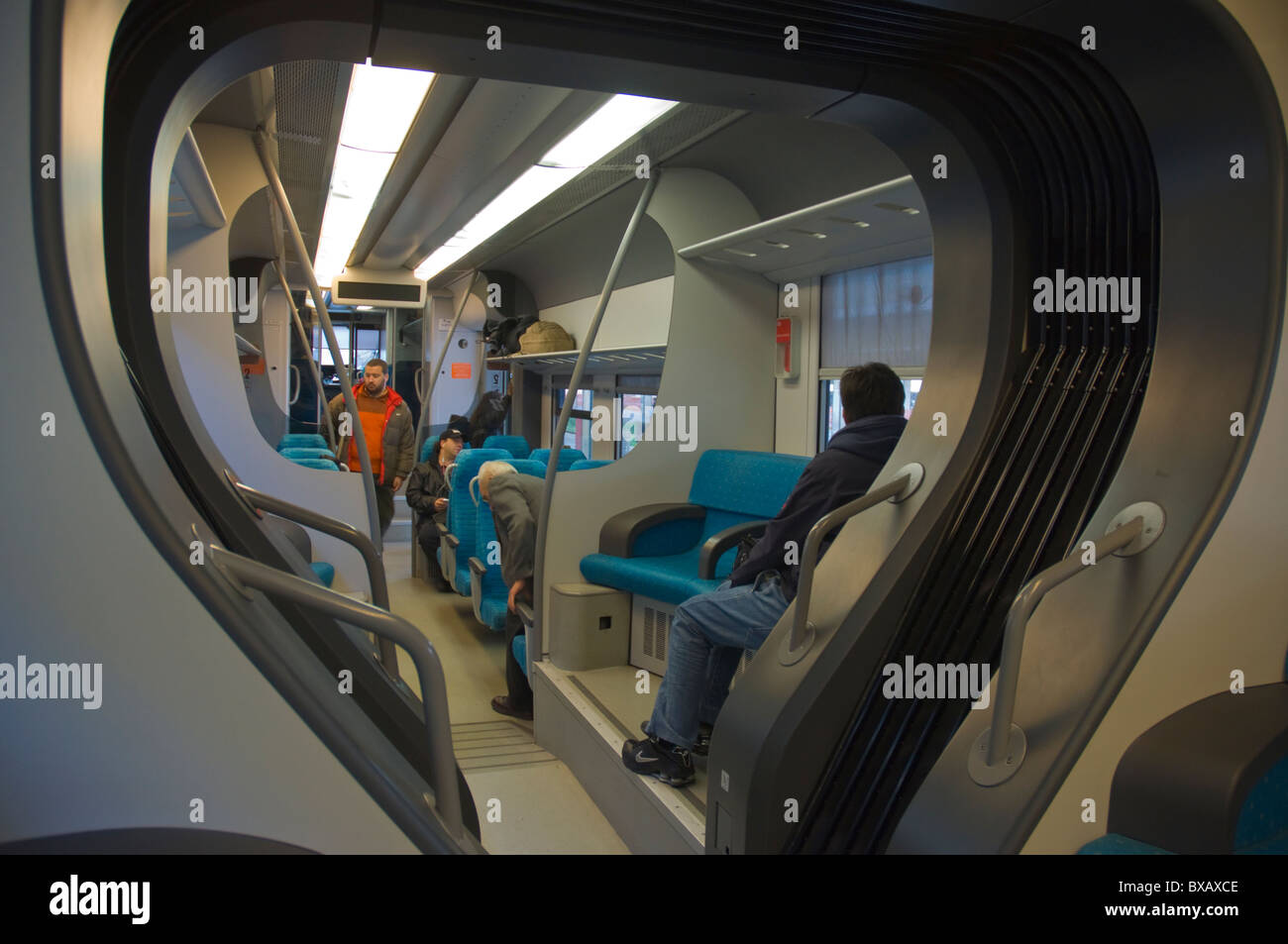 Southern rail train interior hi-res stock photography and images - Alamy