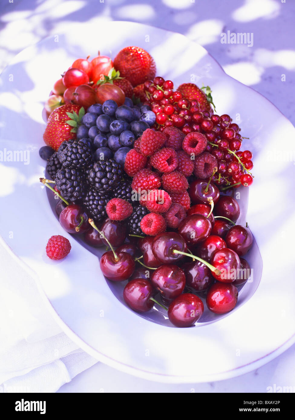 Assortment of berry fruits Stock Photo - Alamy