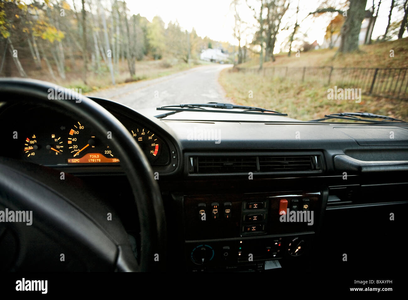 Road as seen through car window Stock Photo - Alamy