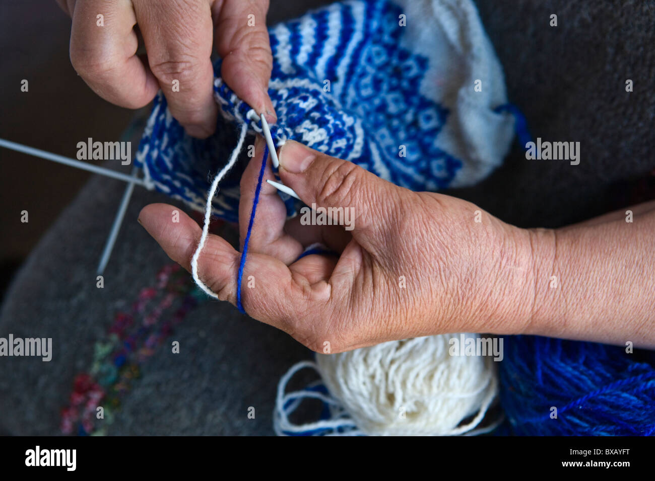 Lady Knitting Stock Photos & Lady Knitting Stock Images - Alamy