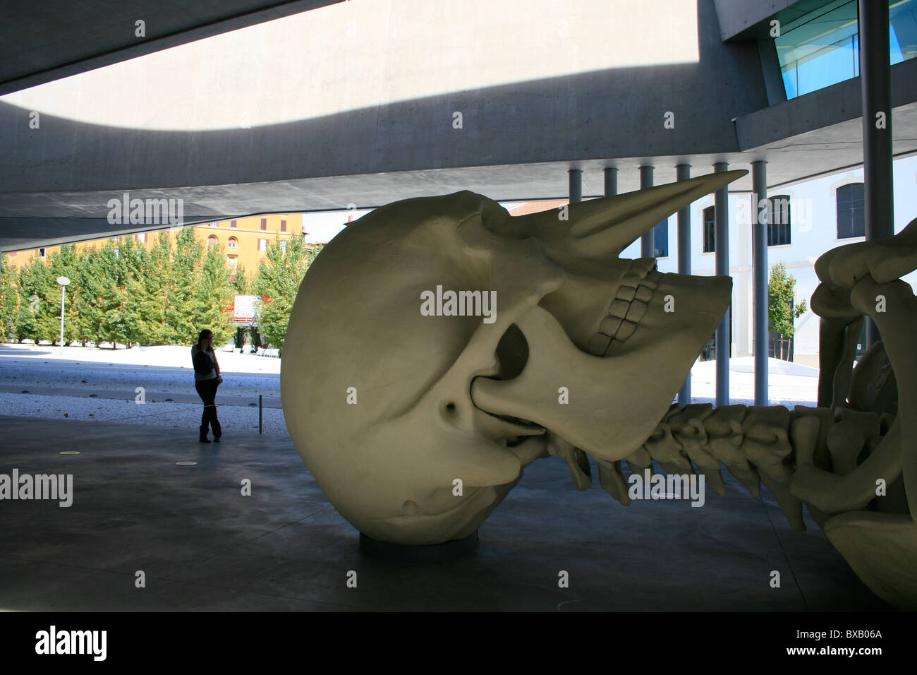 skeleton art work at maxxi museum of modern art in rome italy Stock ...