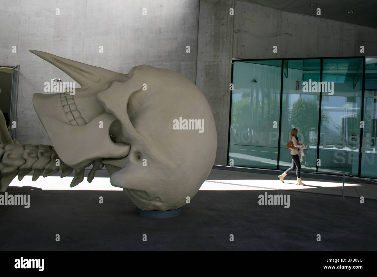 skeleton art work at maxxi museum of modern art in rome italy Stock ...