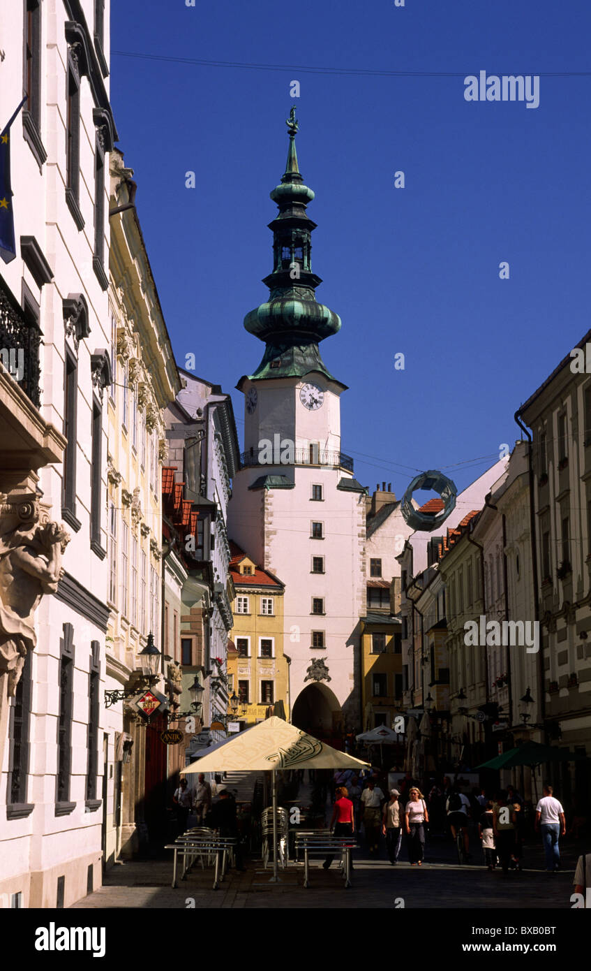 Saint michael with houses in the old town hi-res stock photography and ...