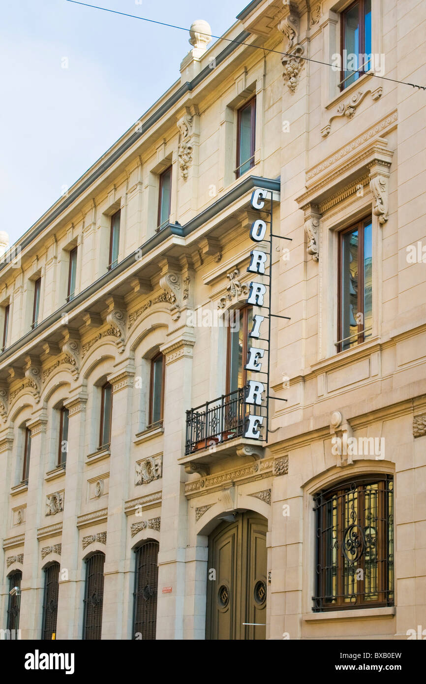 Corriere della Sera editorial office, Via Solferino, Milan, Italy Stock Photo - Alamy