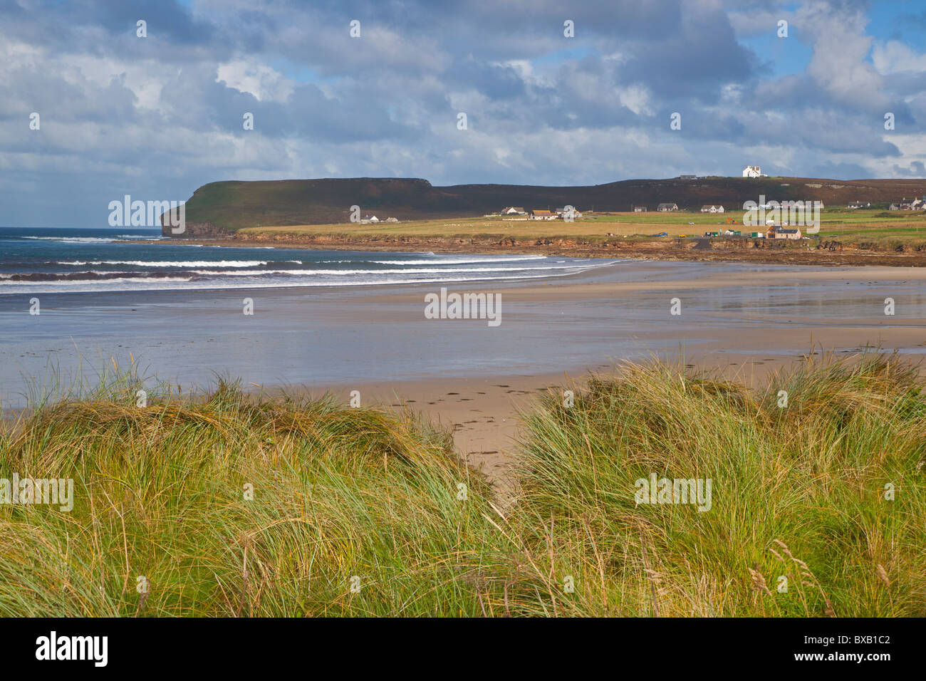 Dunnet Bay looking to Dunnet head, Thurso, Highland Region, Scotland ...