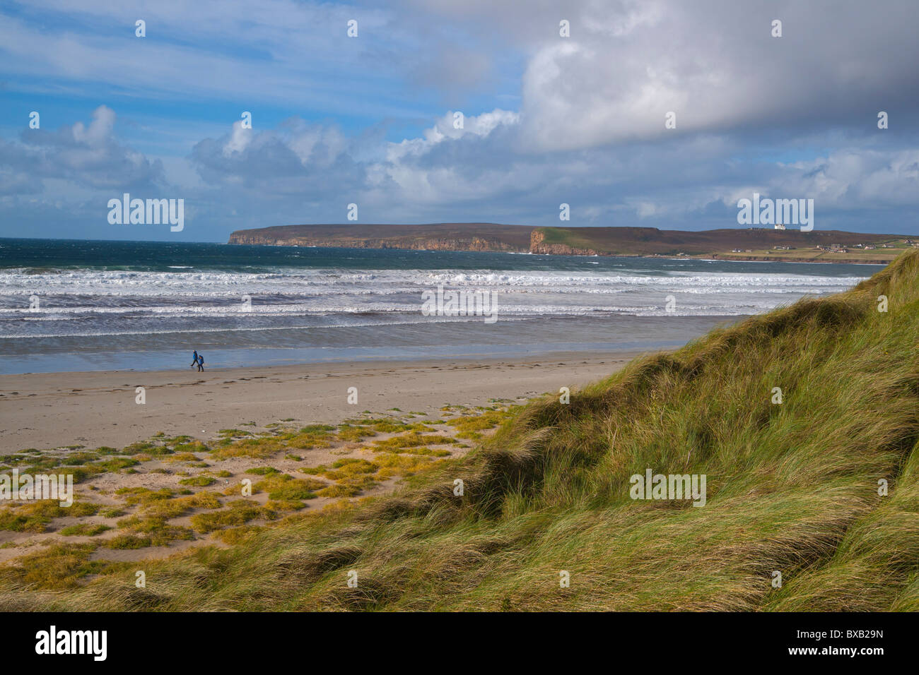 Dunnet Bay looking to Dunnet head, Thurso, Highland Region, Scotland ...