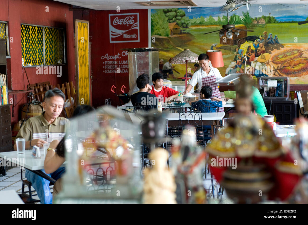 restaurant interior, cebu city, philippines Stock Photo - Alamy