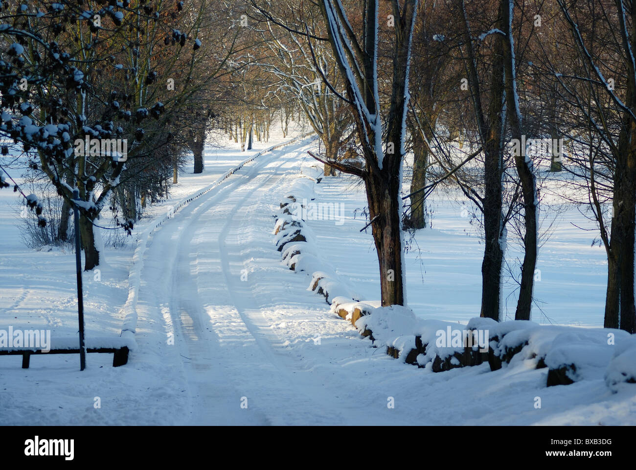 winter scene england uk Stock Photo - Alamy