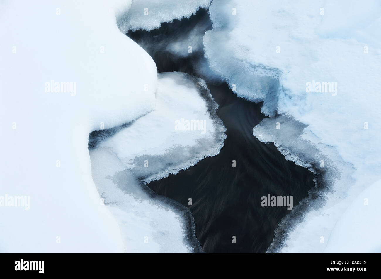 Stream in winter Stock Photo - Alamy