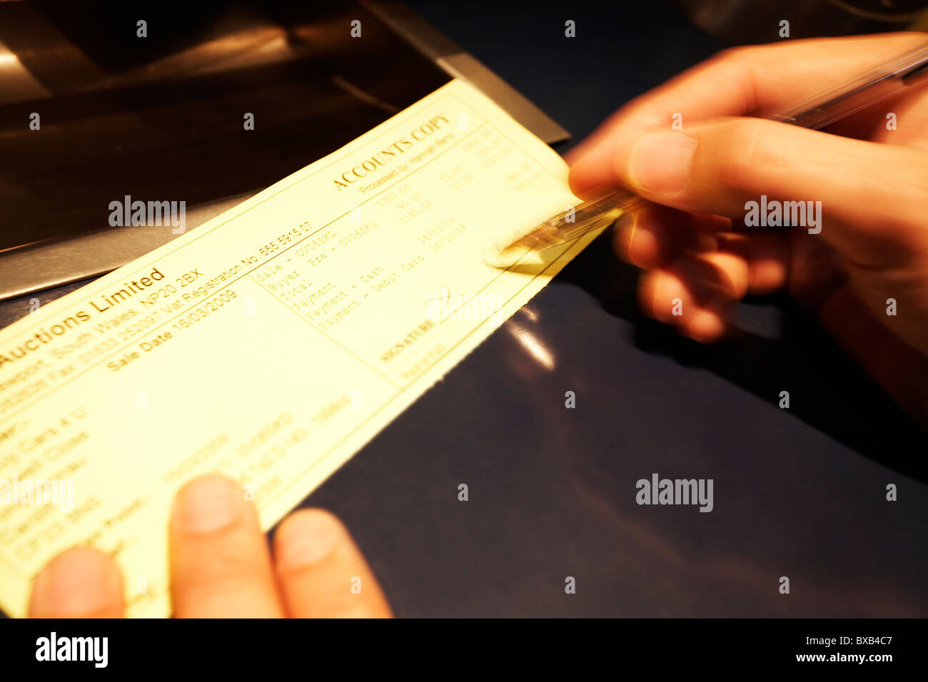Counter cheque hi-res stock photography and images - Alamy