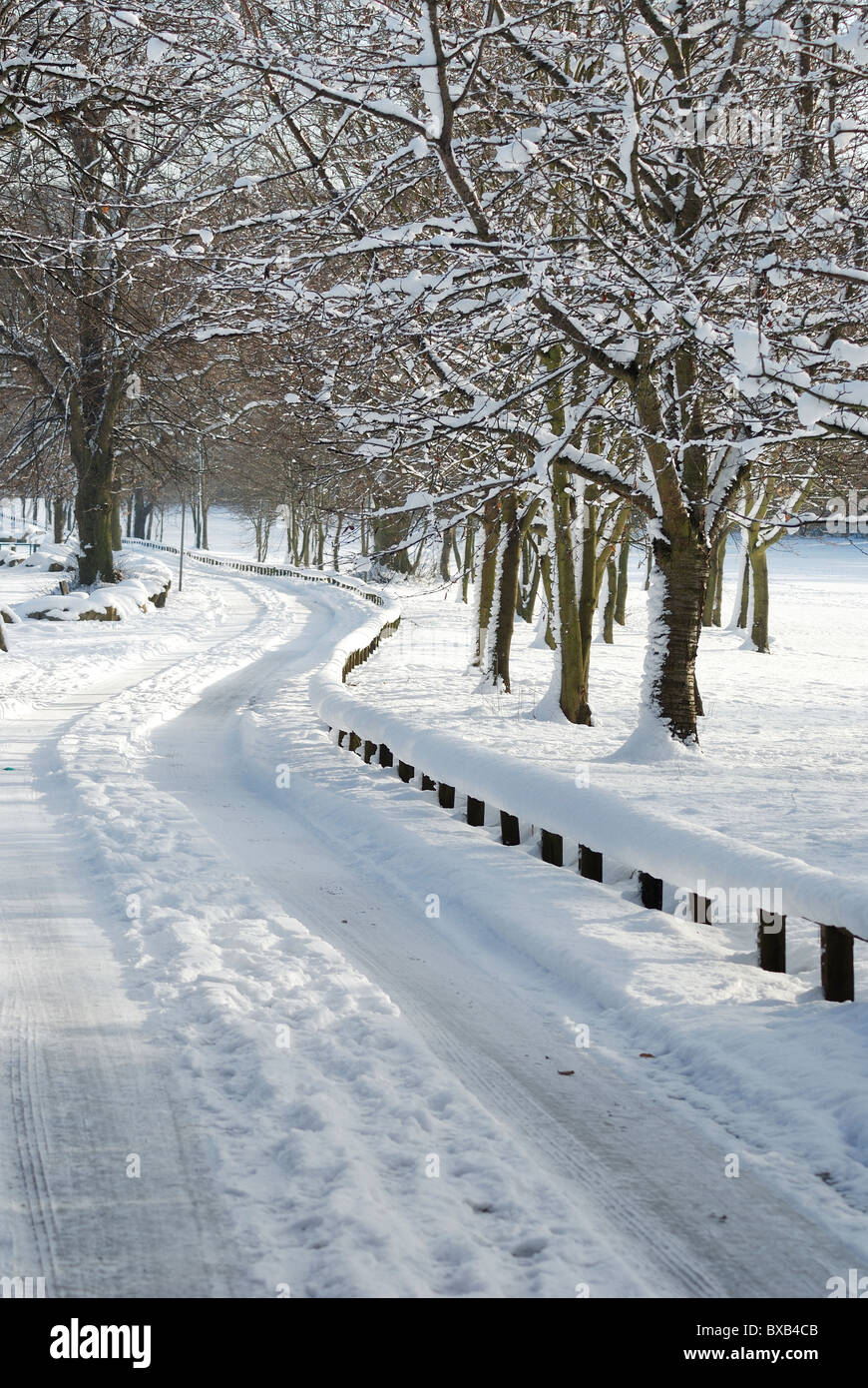 winter scene england uk Stock Photo - Alamy