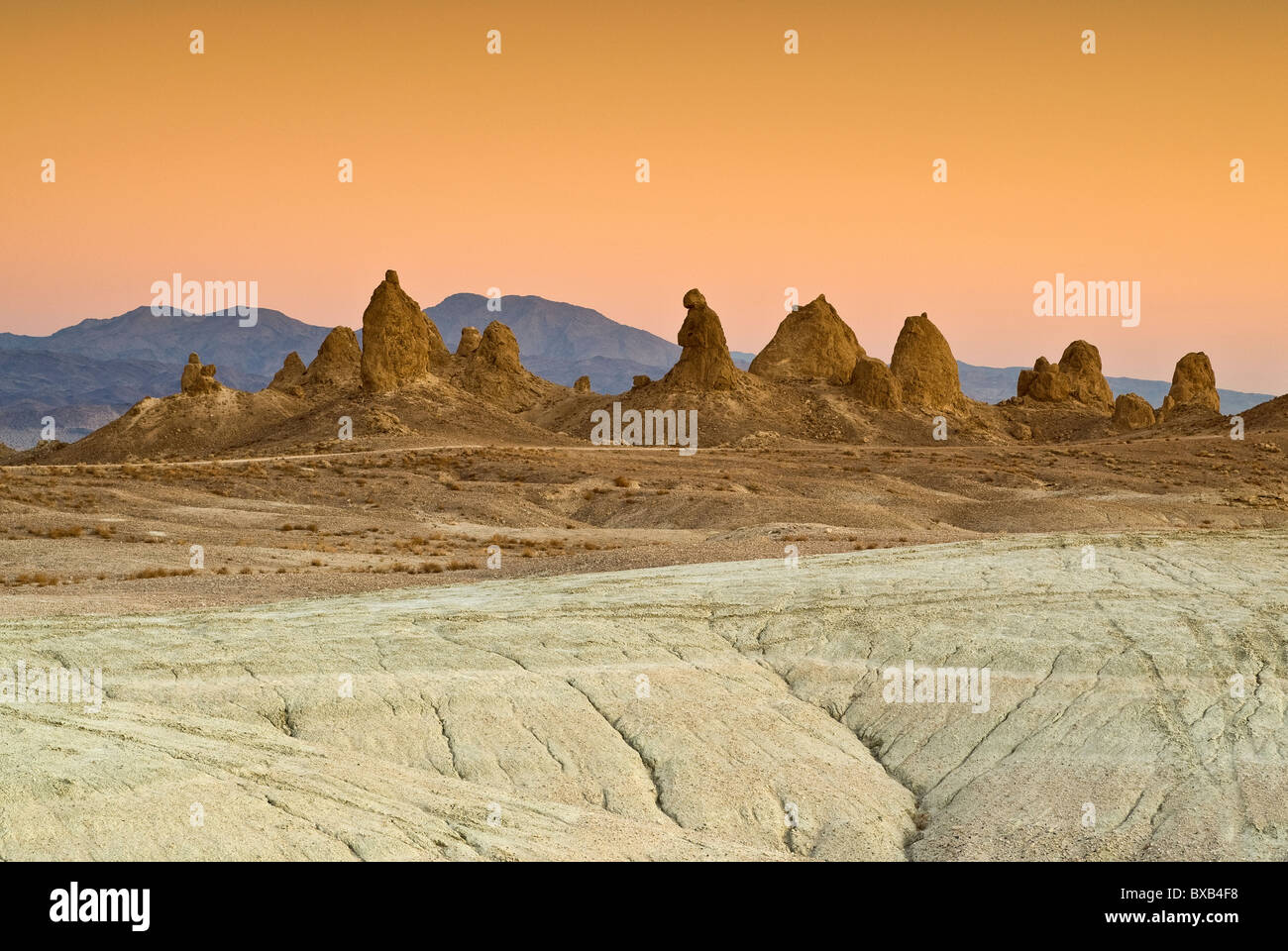 Tufa spires at dawn, Trona Pinnacles National Natural Landmark ...