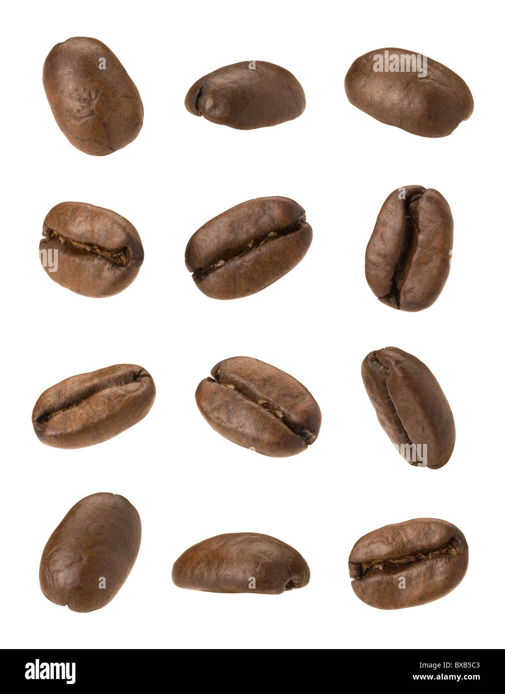 Coffee Beans isolated on a white background Stock Photo - Alamy