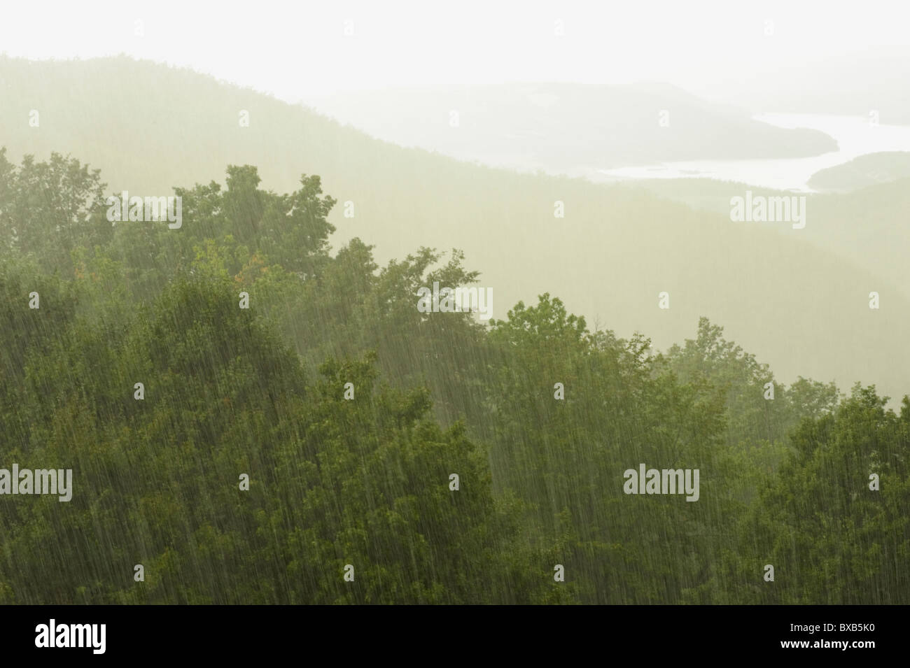 Landscape in rainy day Stock Photo - Alamy