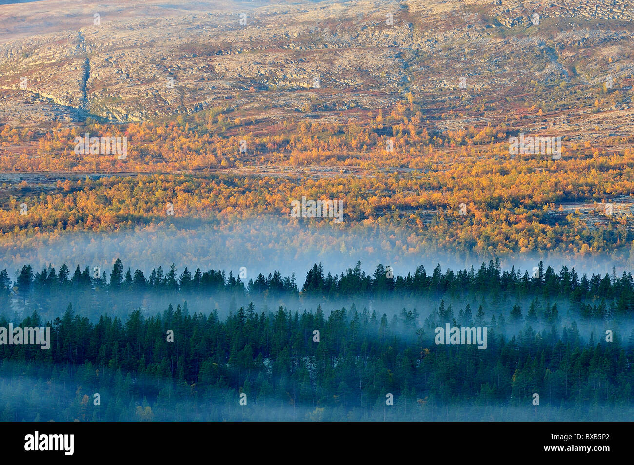 Mountain range and valley Stock Photo - Alamy