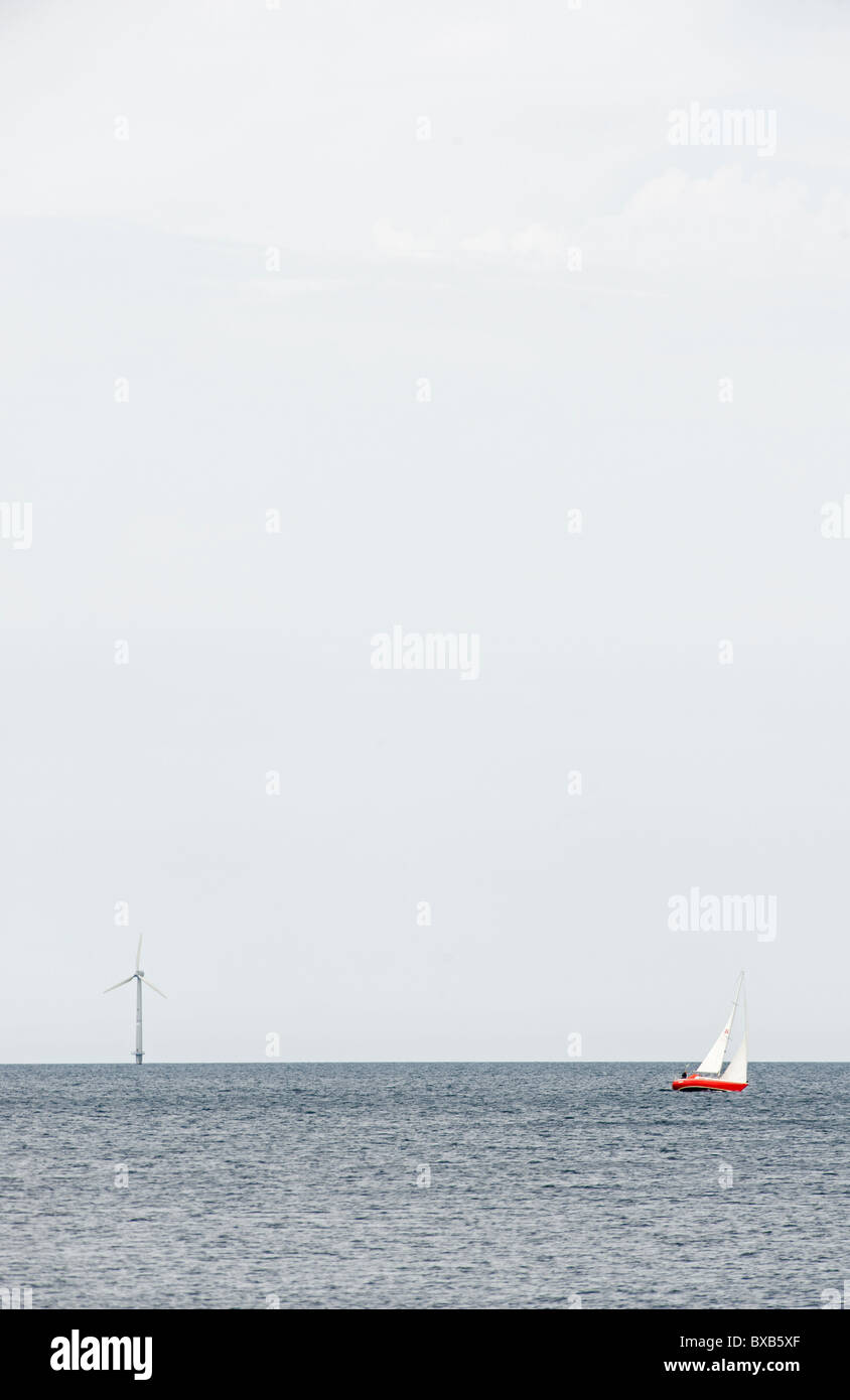 Wind turbines on boats hi-res stock photography and images - Alamy