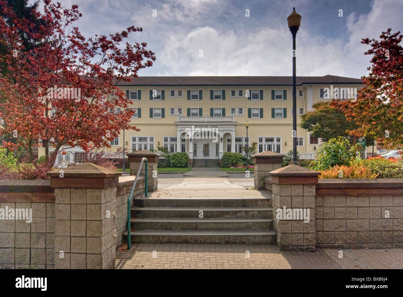 Scotia Inn at company town of Scotia on Redwood Coast, California, USA ...