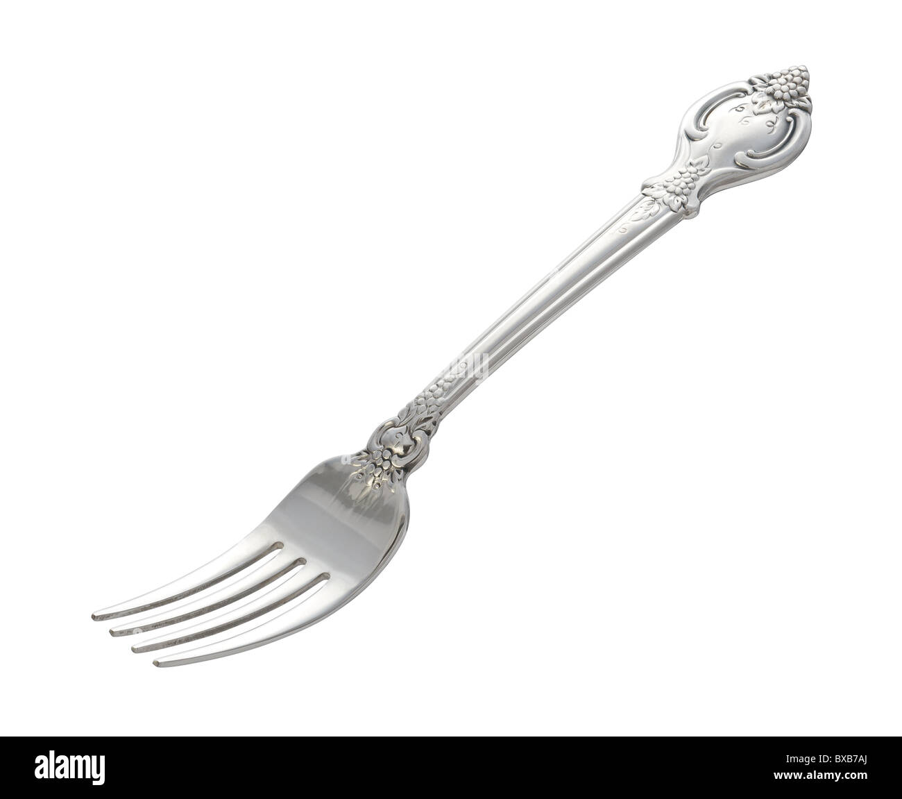 Fork isolated on a white background Stock Photo - Alamy