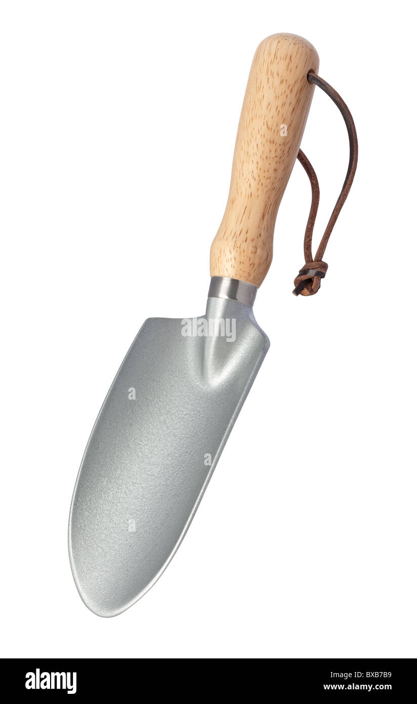 Garden Trowel isolated on a white background Stock Photo - Alamy