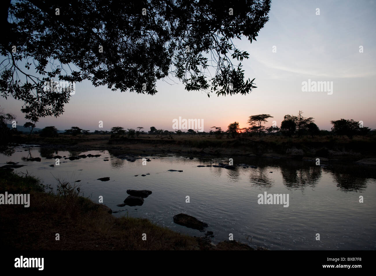 Kenya sky at sunset Stock Photo - Alamy