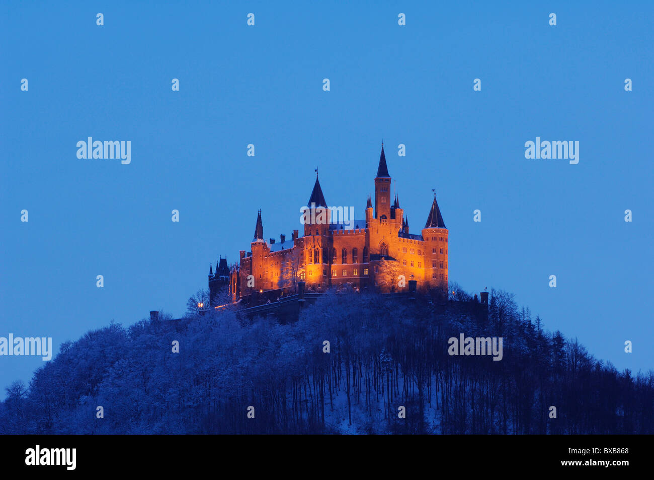Burg Hohenzollern castle, Hechingen, Swabian Alb, Zollern-Albkreis ...