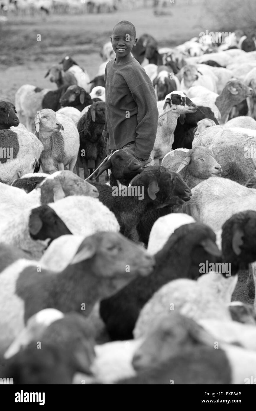 Kenyan boy Black and White Stock Photos & Images - Alamy