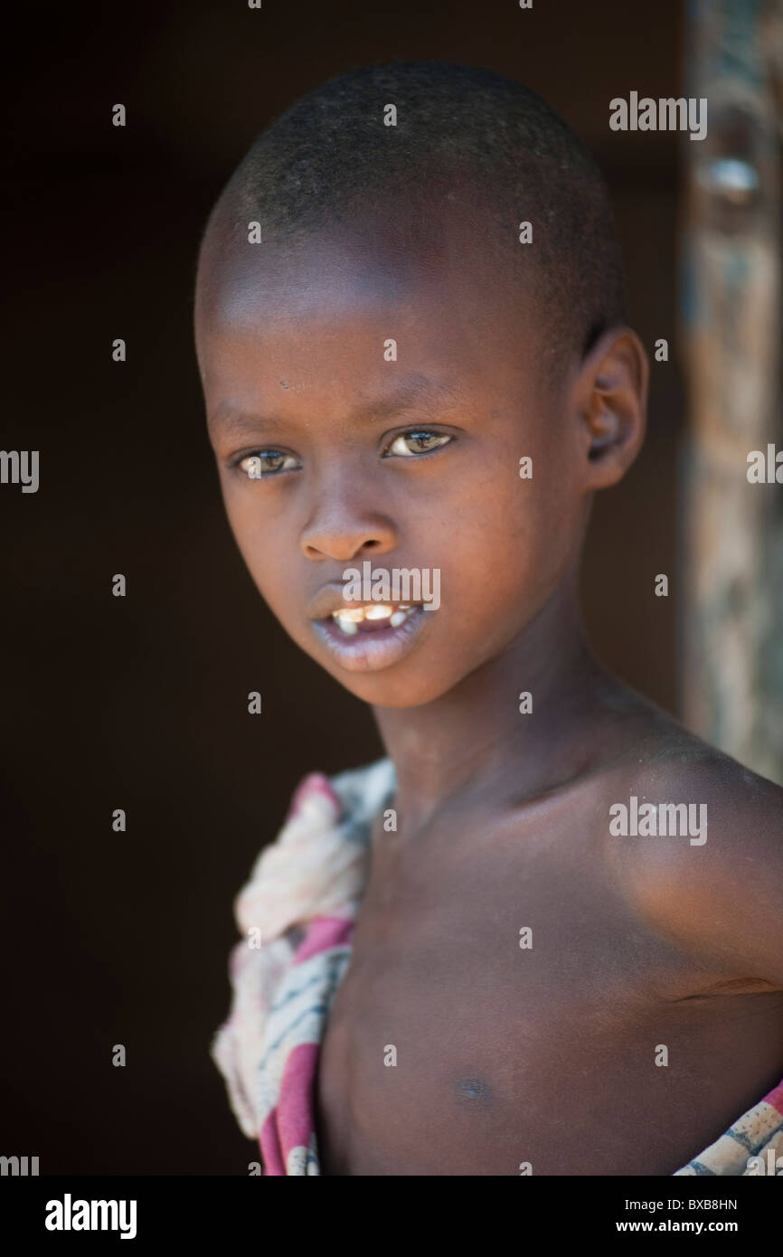 Kenyan child in tribal attire Stock Photo - Alamy