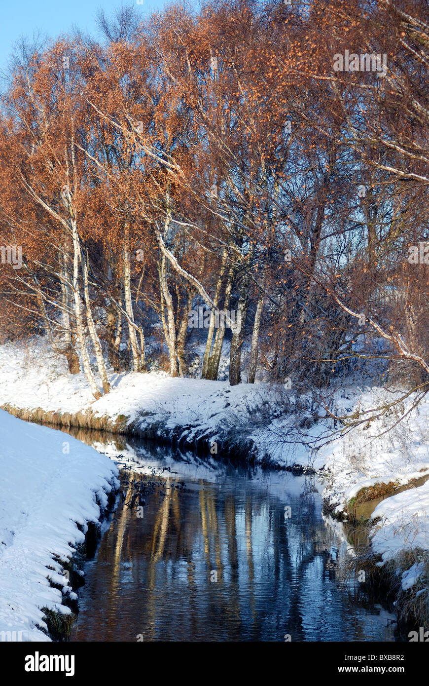 winter scene england uk Stock Photo - Alamy