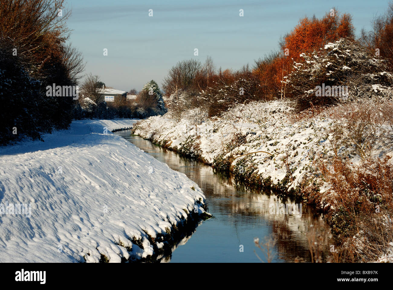 winter scene england uk Stock Photo - Alamy