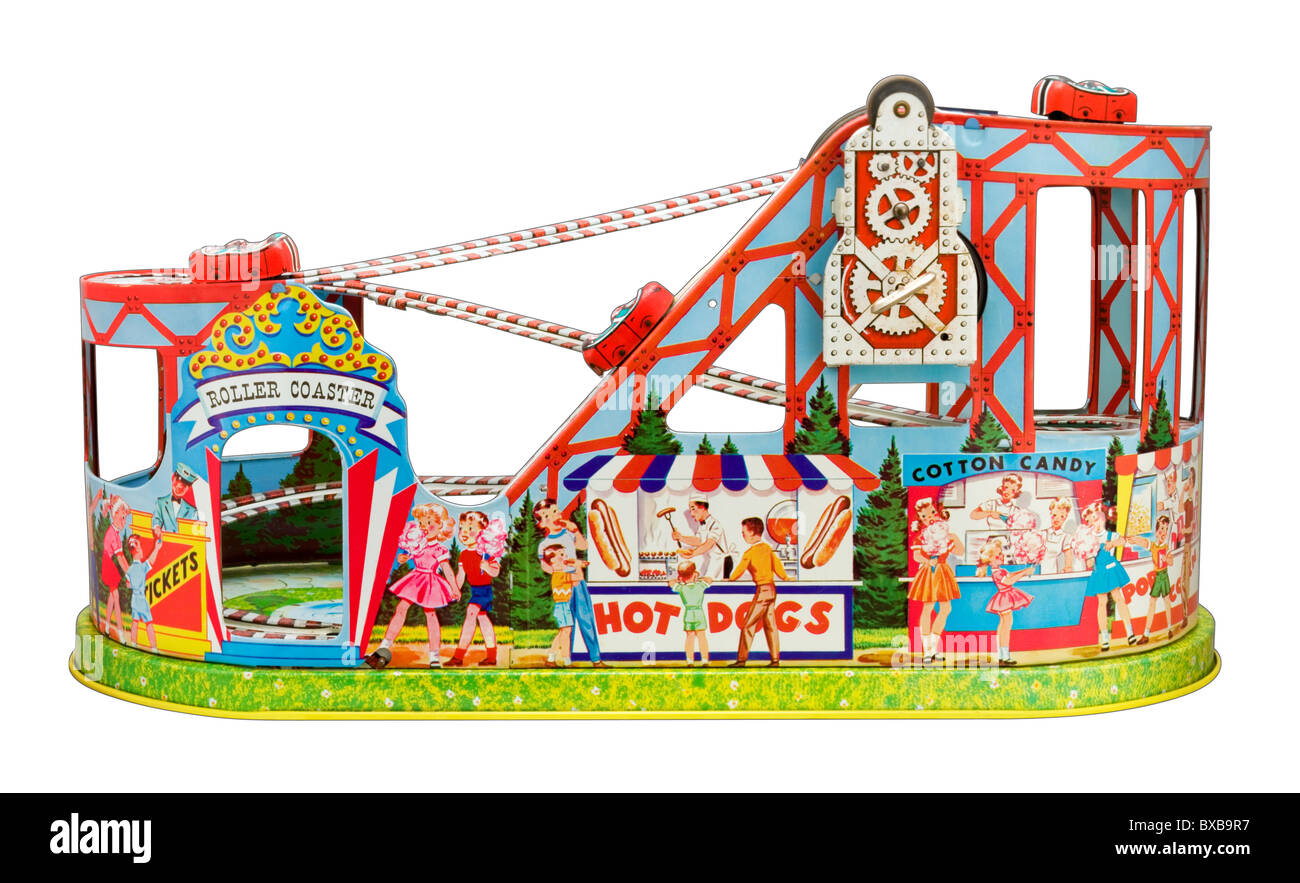 Antique roller coaster ride Cut Out Stock Images & Pictures - Alamy