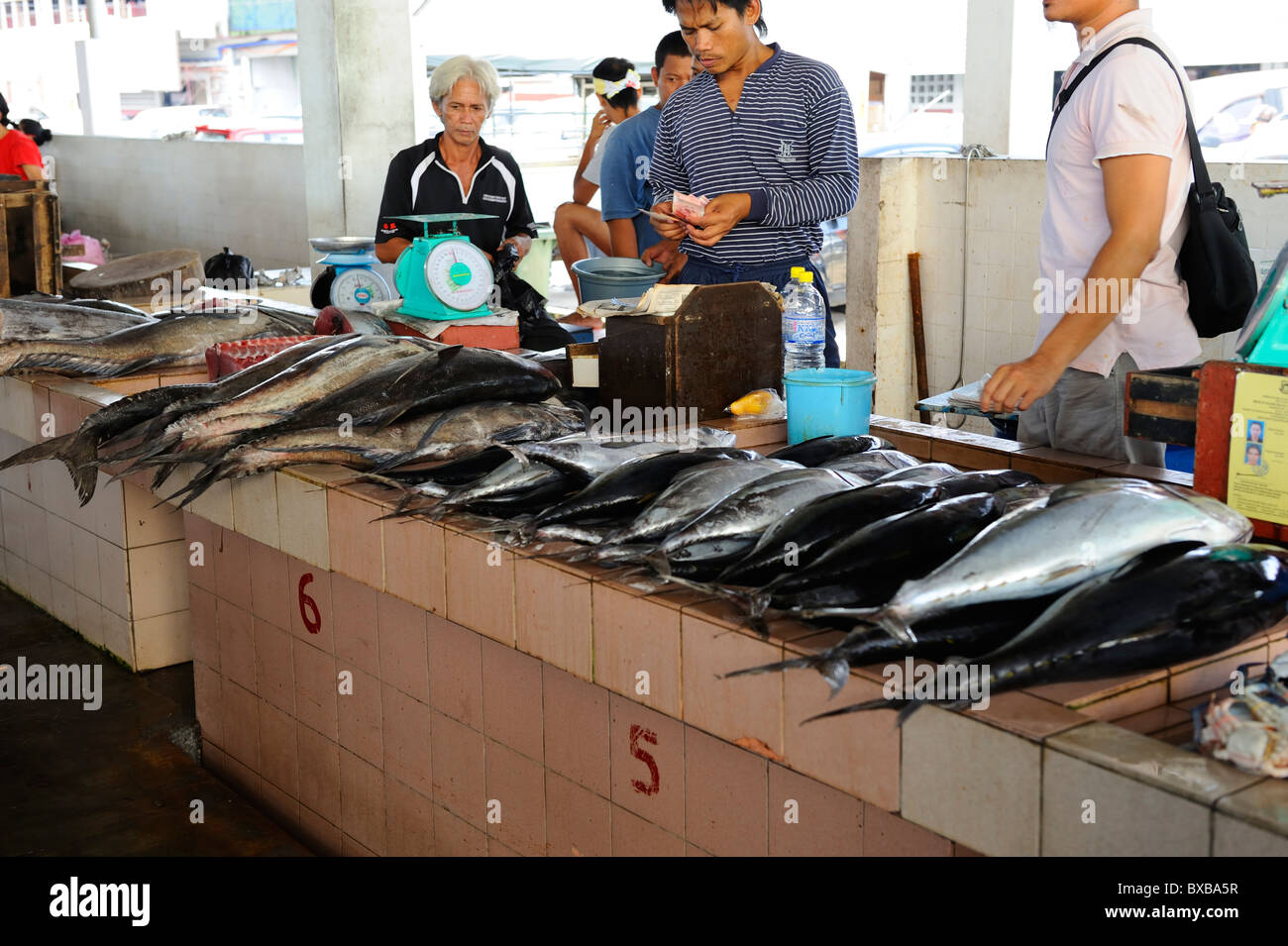 Sabah fish market kota kinabalu hi-res stock photography and images - Alamy