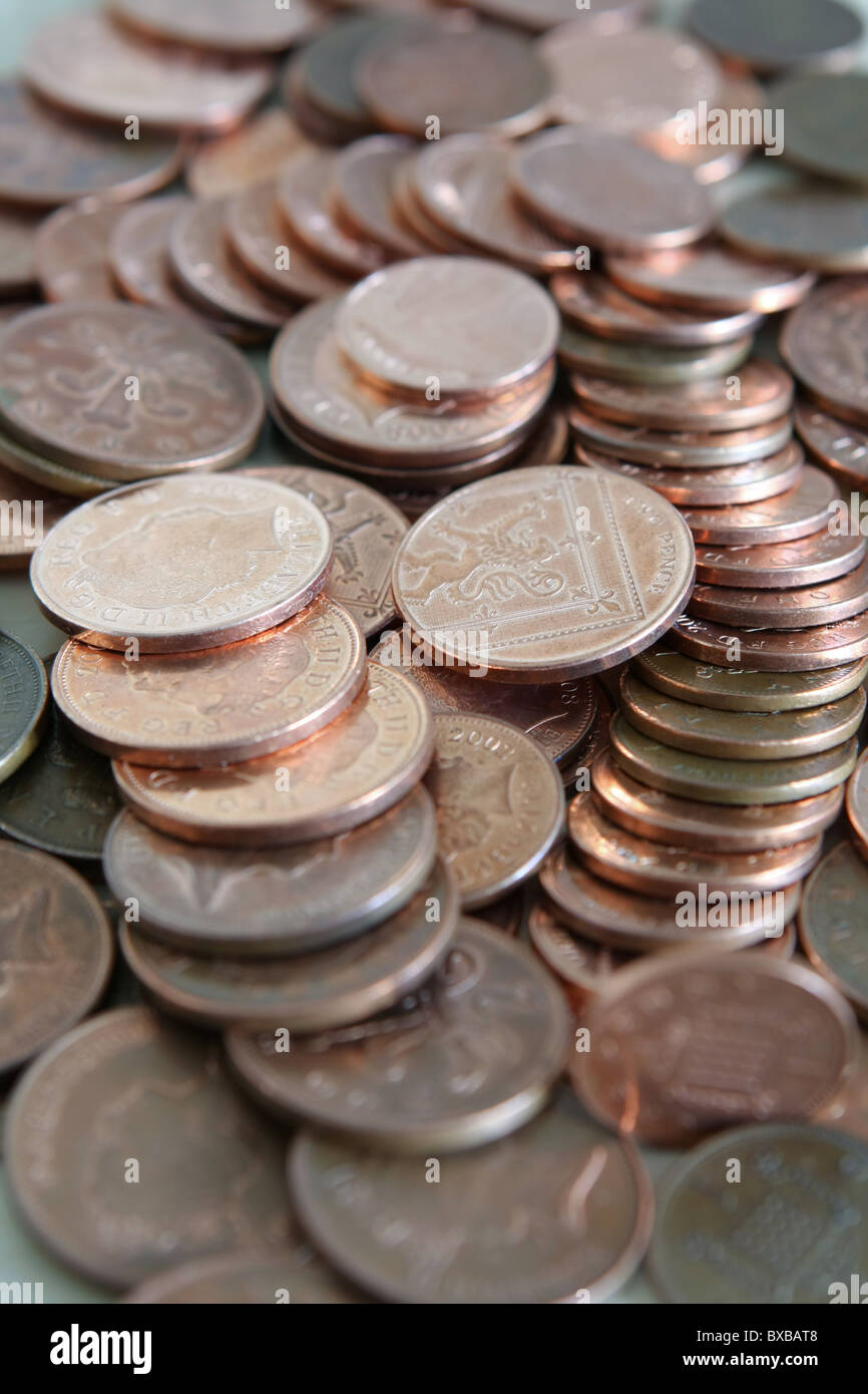 1p coins hi-res stock photography and images - Alamy
