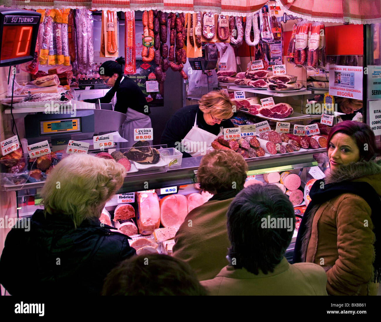 Bilbao Butcher Market Mercado de la Rivera Spain Spanish Basque Country ...