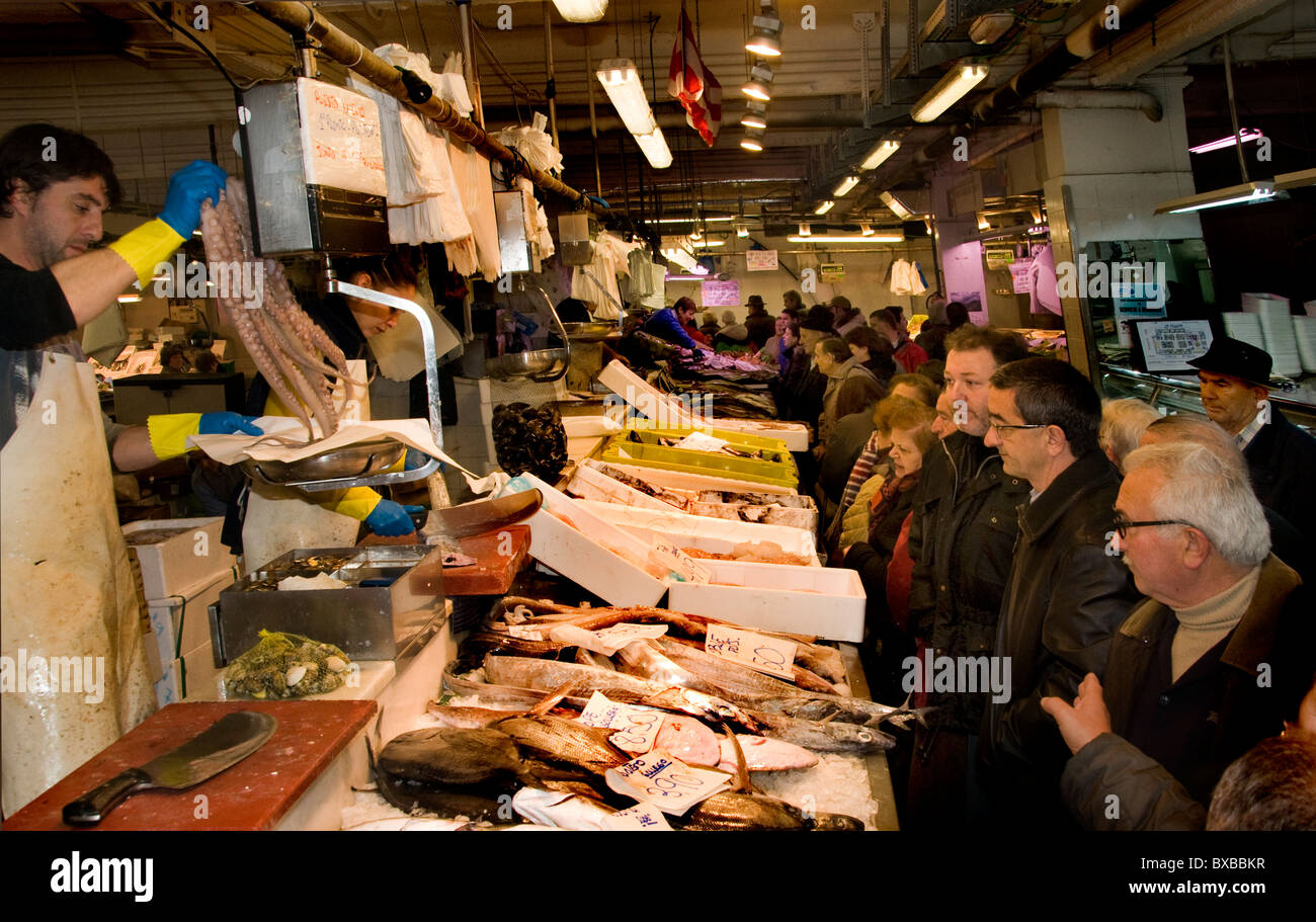Bilbao Market Mercado de la Rivera Spain Spanish Basque Country Stock ...