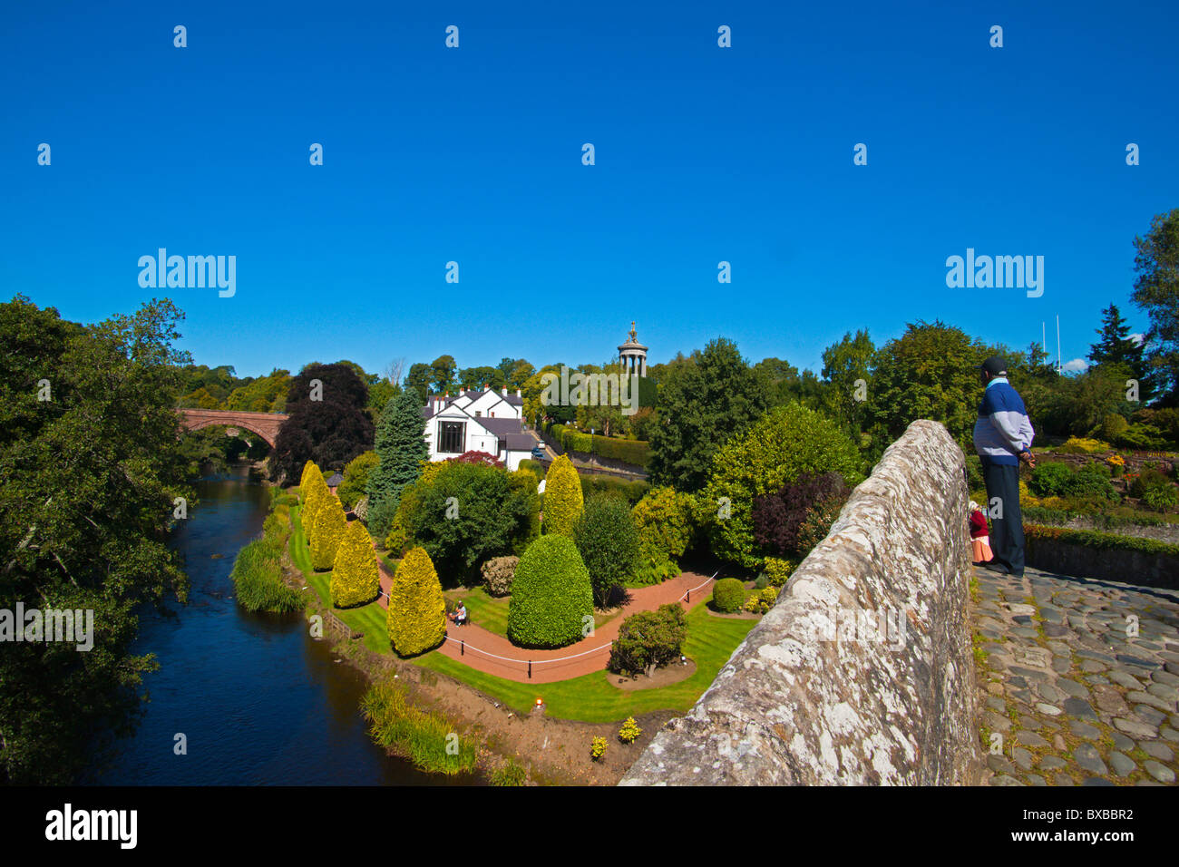 Burns memorial, Brig o Doon, Alloway, Ayr, Ayrshire, Strathclyde ...