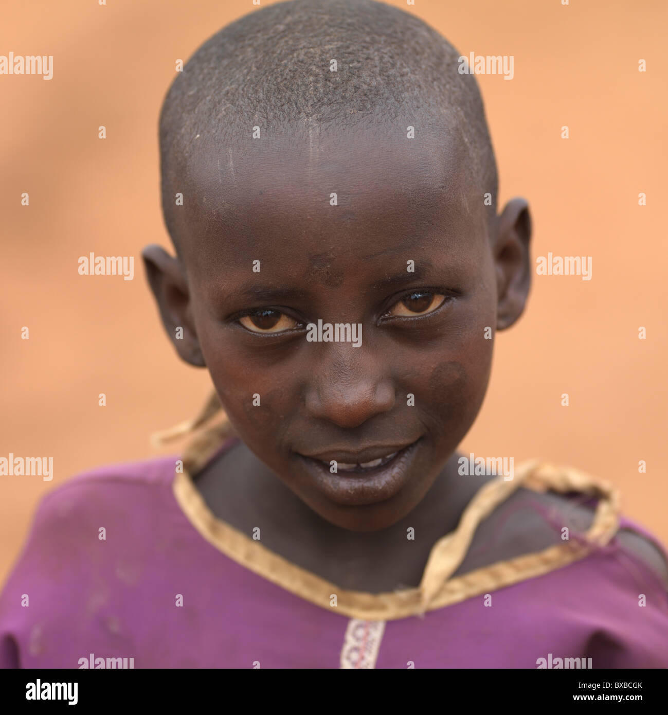 African child in Maasai Village, Africa Stock Photo - Alamy