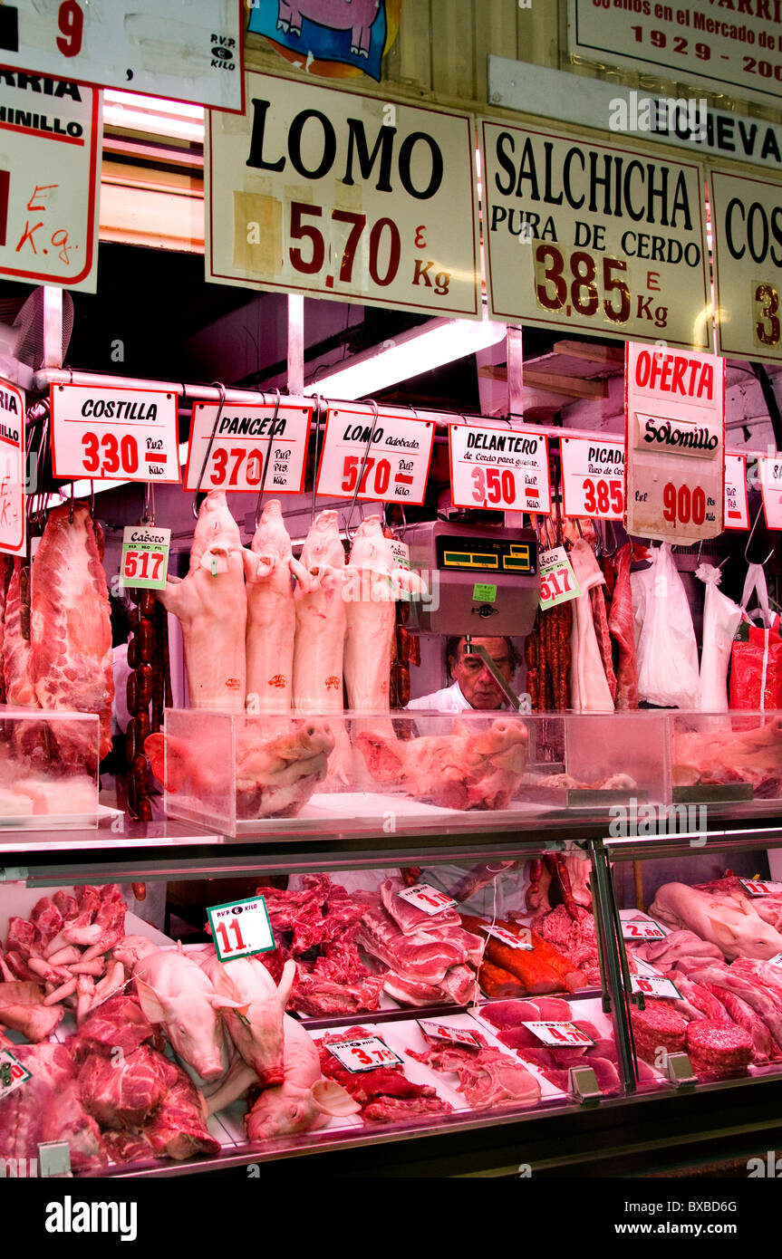 Bilbao Butcher Market Mercado de la Rivera Spain Spanish Basque Country ...
