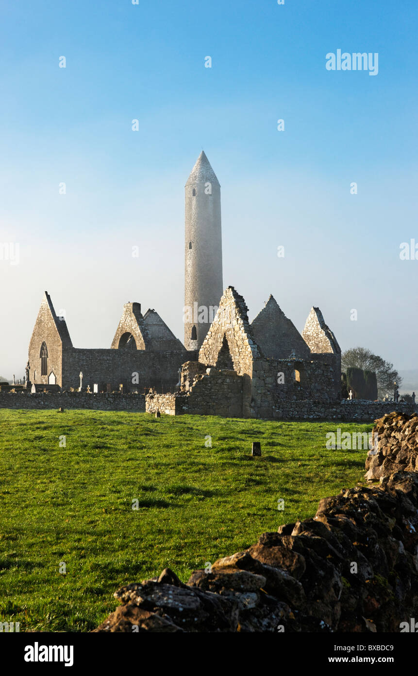 Kilmacduagh Monastery and Round Tower, The Burren, County Galway ...