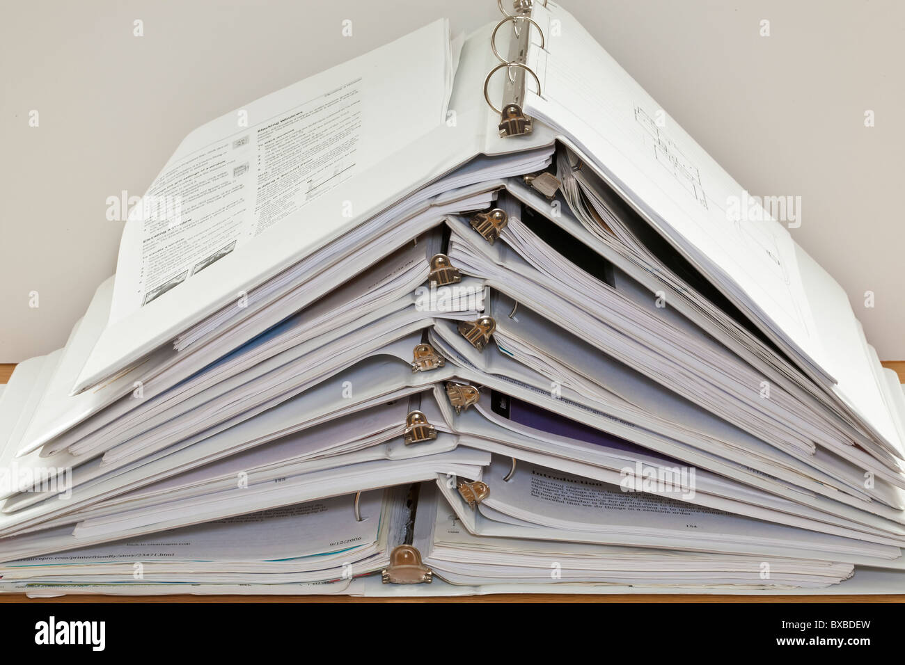 Pile of binders hi-res stock photography and images - Alamy