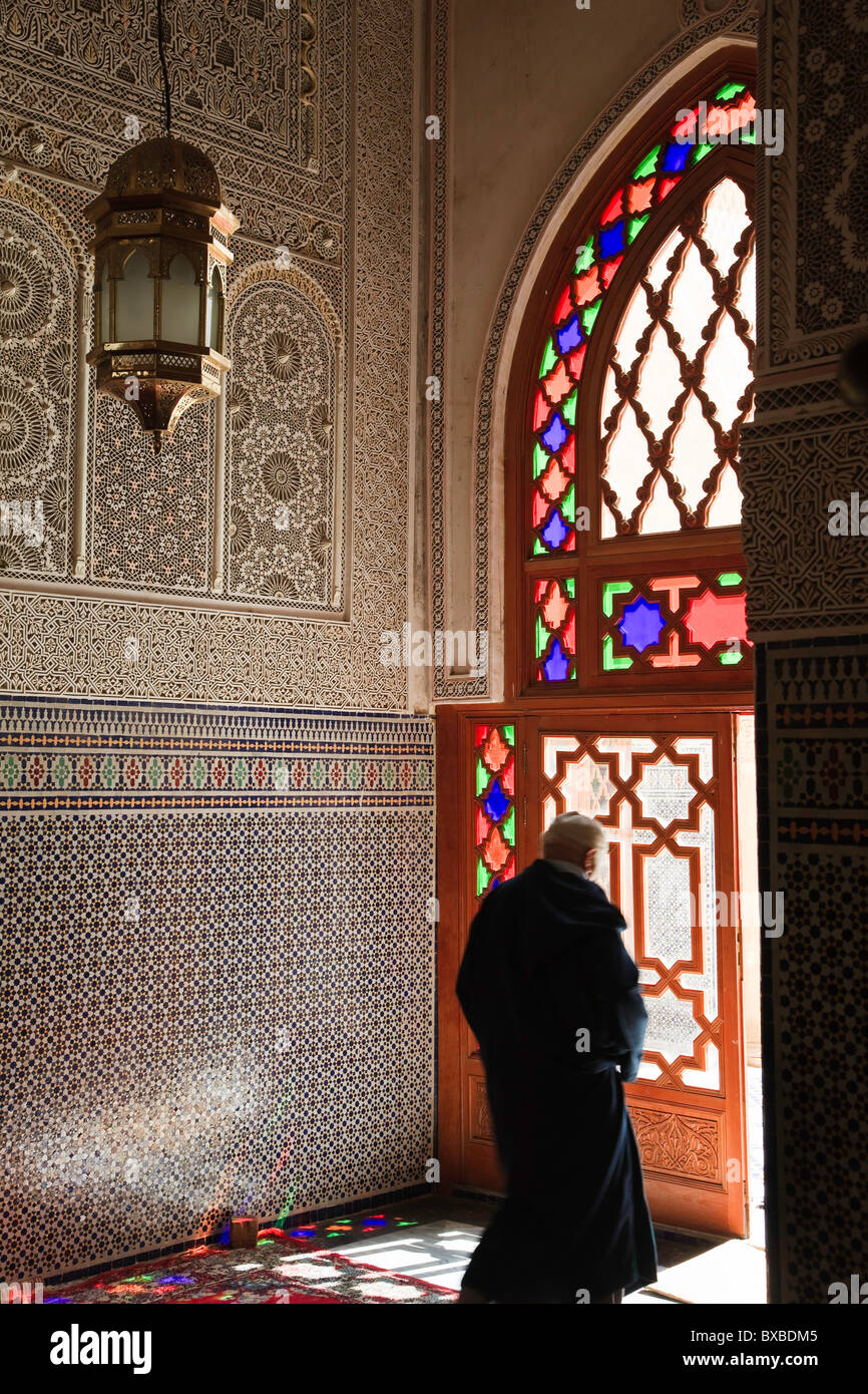 An interior view of a Mosque in Fes Morocco Stock Photo - Alamy