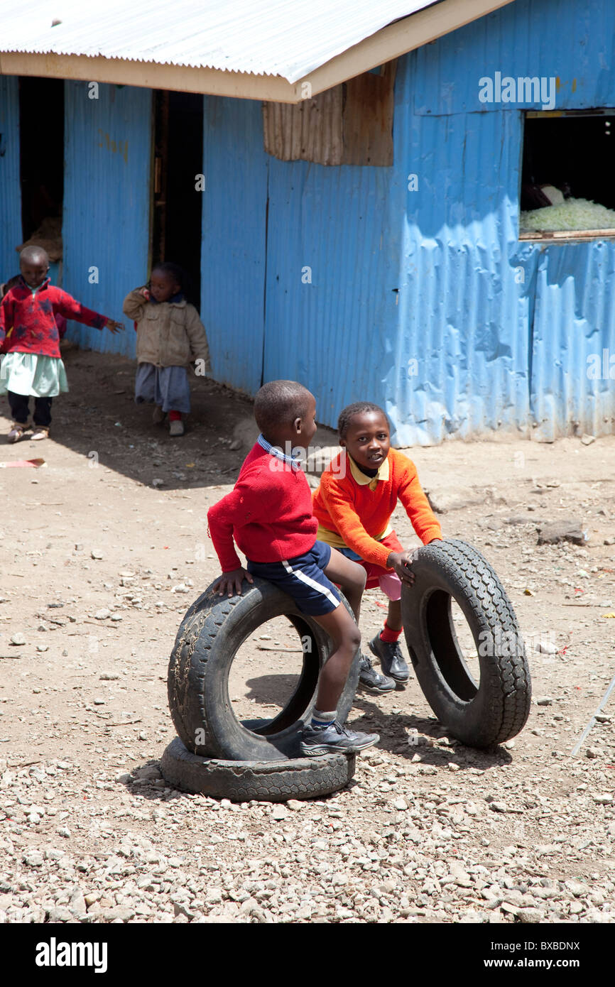 Children playing on a playground in Nairobi, Kenya Stock Photo - Alamy