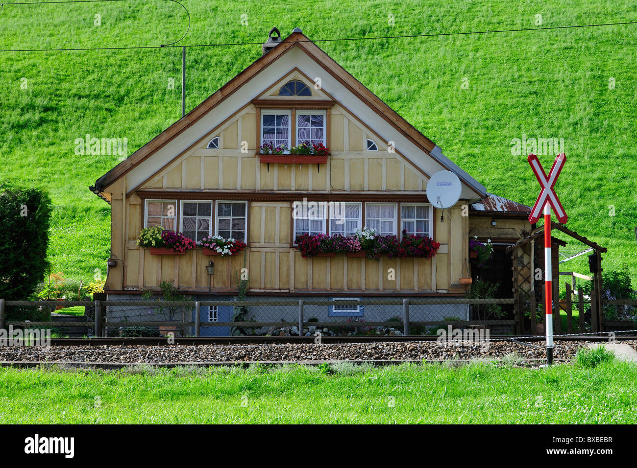 Typical swiss house hi-res stock photography and images - Alamy