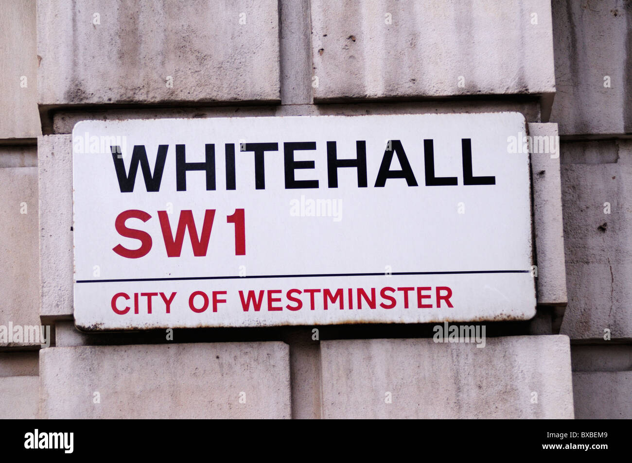 Whitehall street sign, London, England, Uk Stock Photo - Alamy