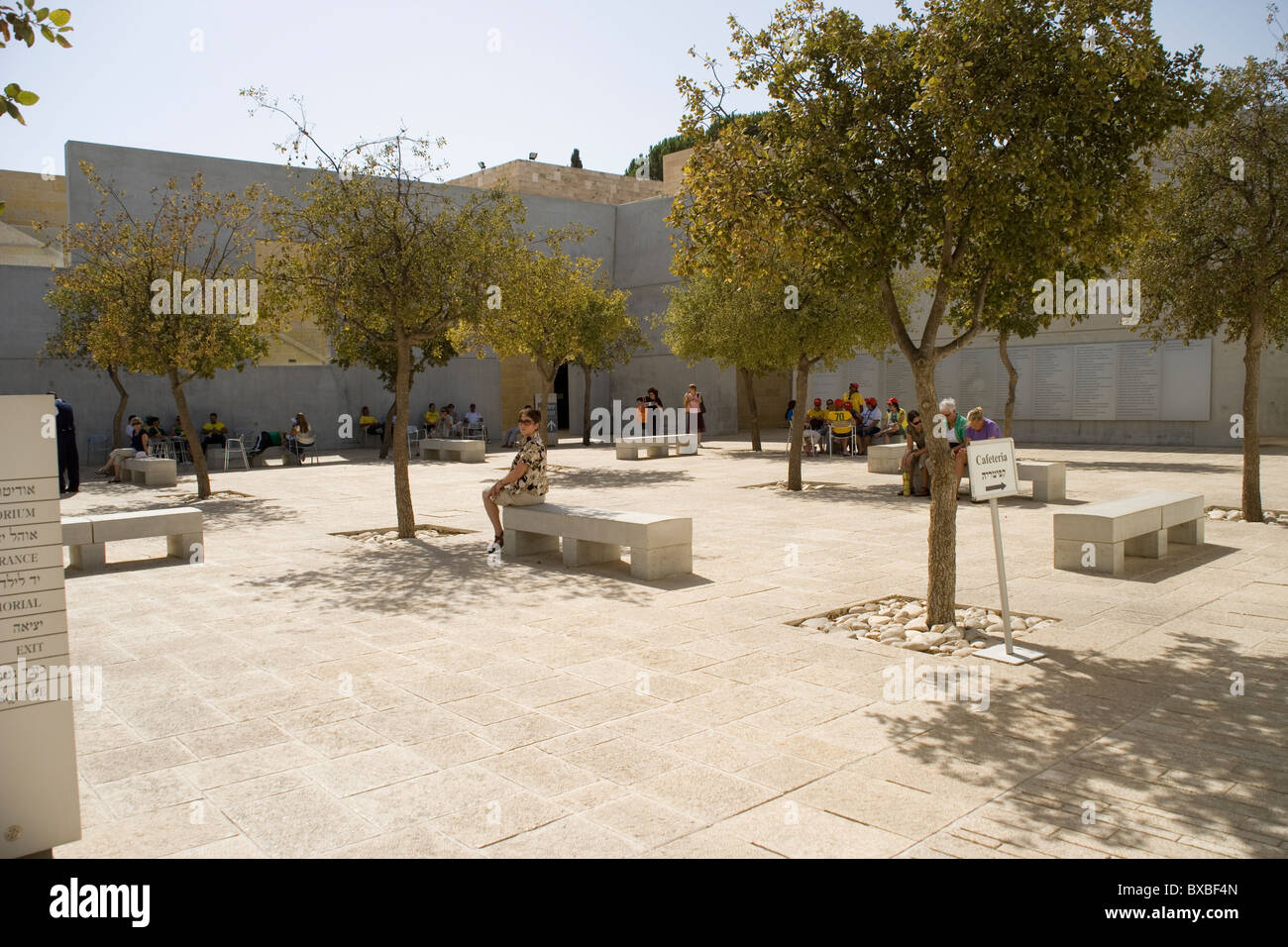 Courtyard in The Yad VaShem the Holocaust Museum in Jerusalem Stock ...