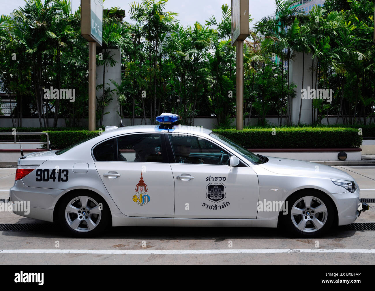 Patrol car of the Government of Thailand, Bangkok, Thailand, Asia Stock ...