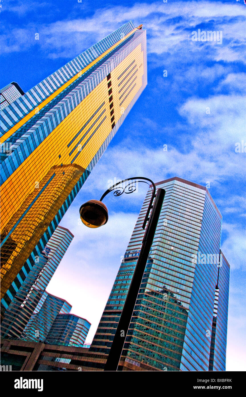 High rise building building complex business district hi-res stock ...