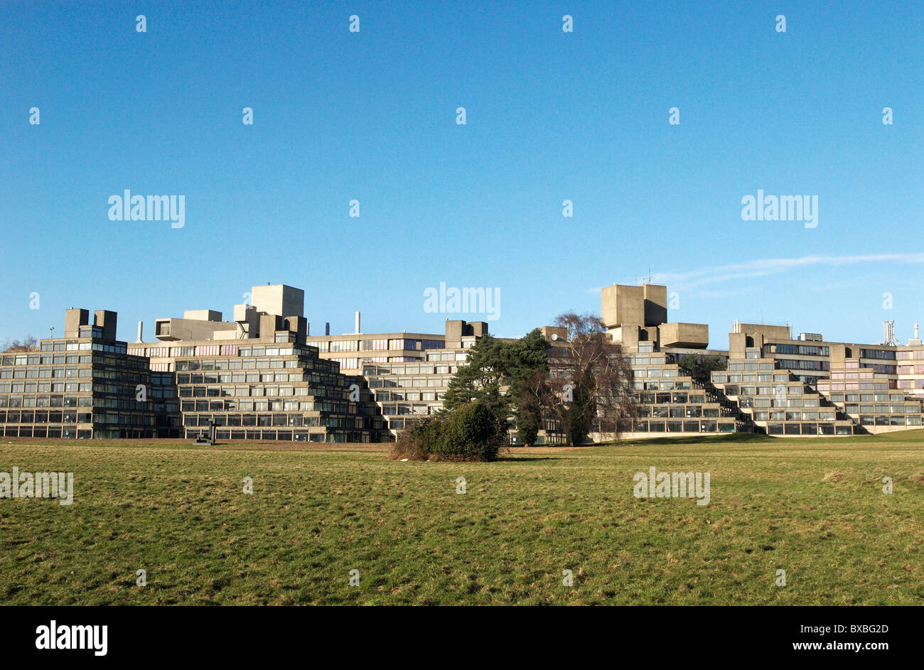 The distinctive listed ziggurat styled buildings at University of East ...