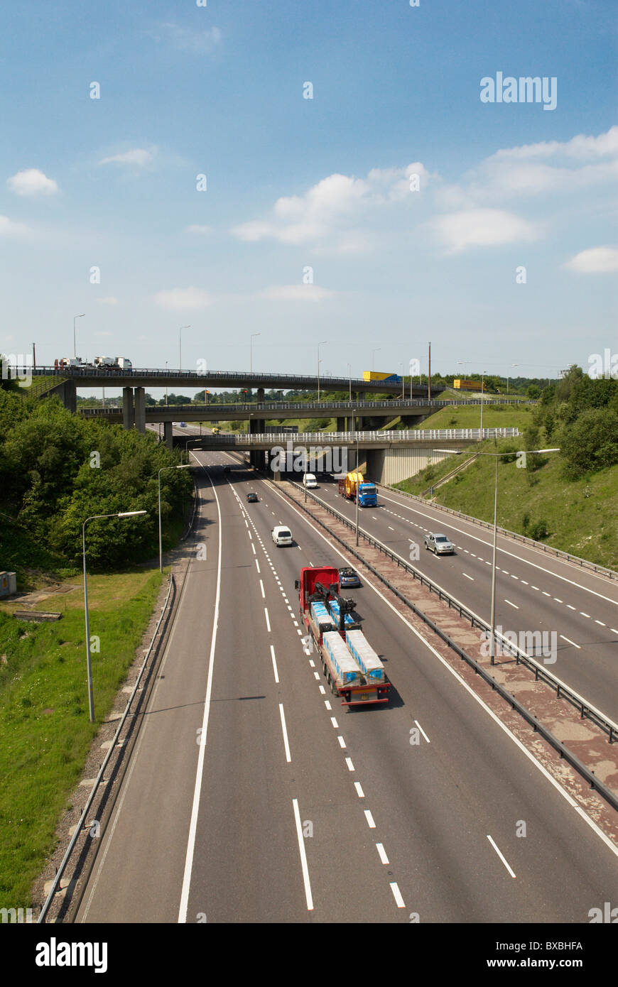 Interchange section where the M1 meets the M25 Hertfordshire UK Stock ...