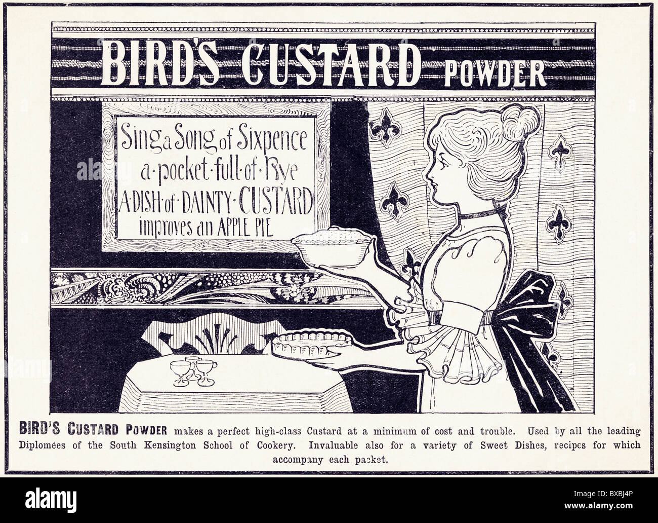 Victorian advertisement circa 1898 for Bird's Custard Powder Stock ...