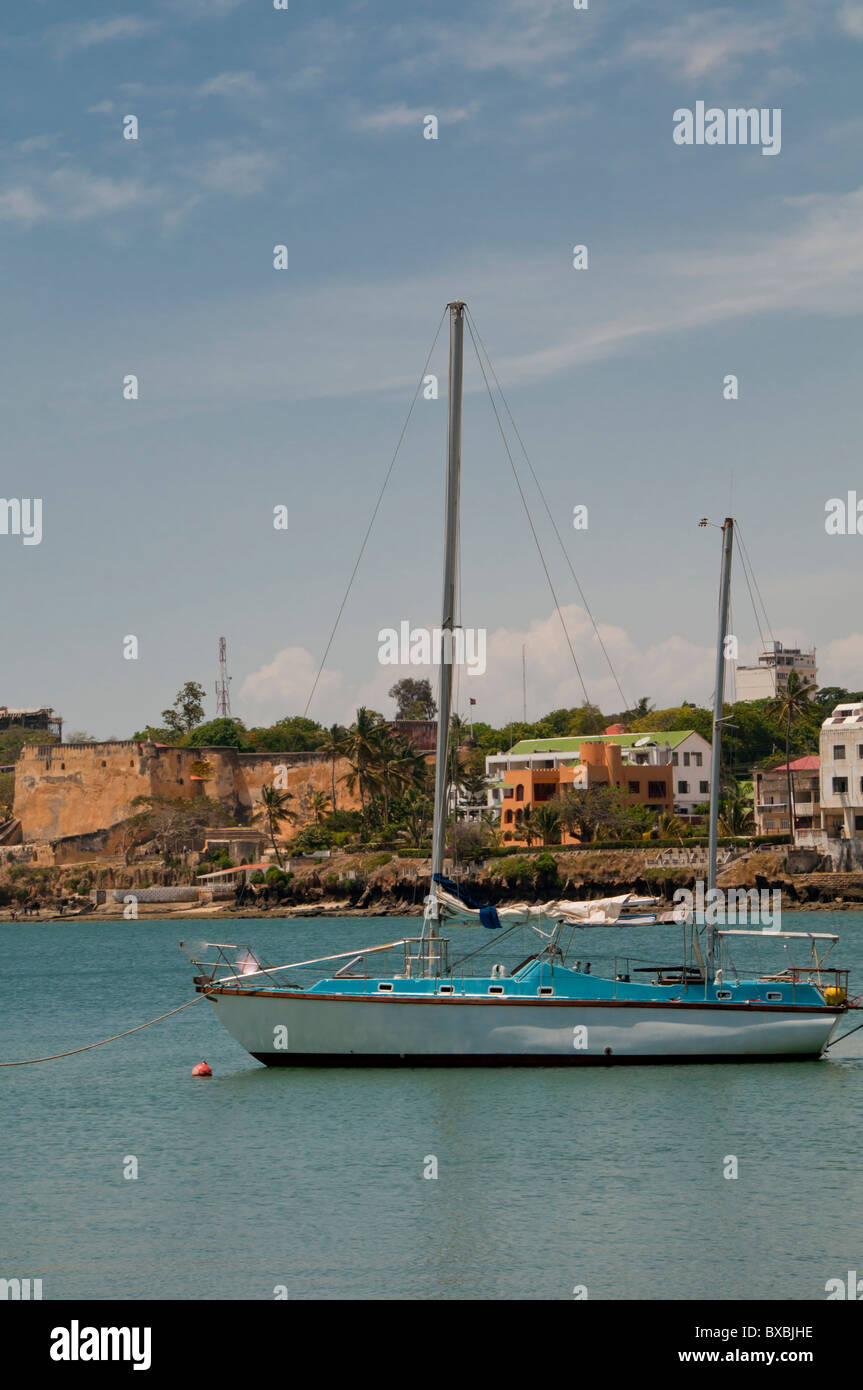 East Africa, Kenya, Mombasa waterfront with Fort Jesus Stock Photo - Alamy